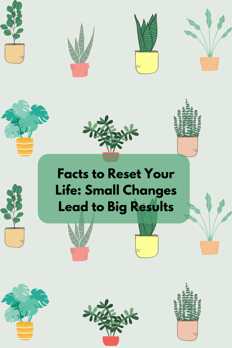 #1 Facts to Reset Your Life: Small Changes Lead to Big Results – Make ...
