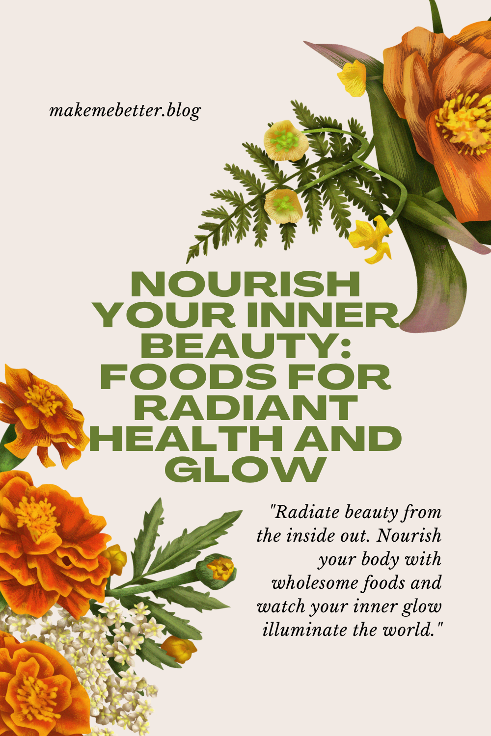 Title: Nourish Your Inner Beauty: Foods for Radiant Health and Glow ...