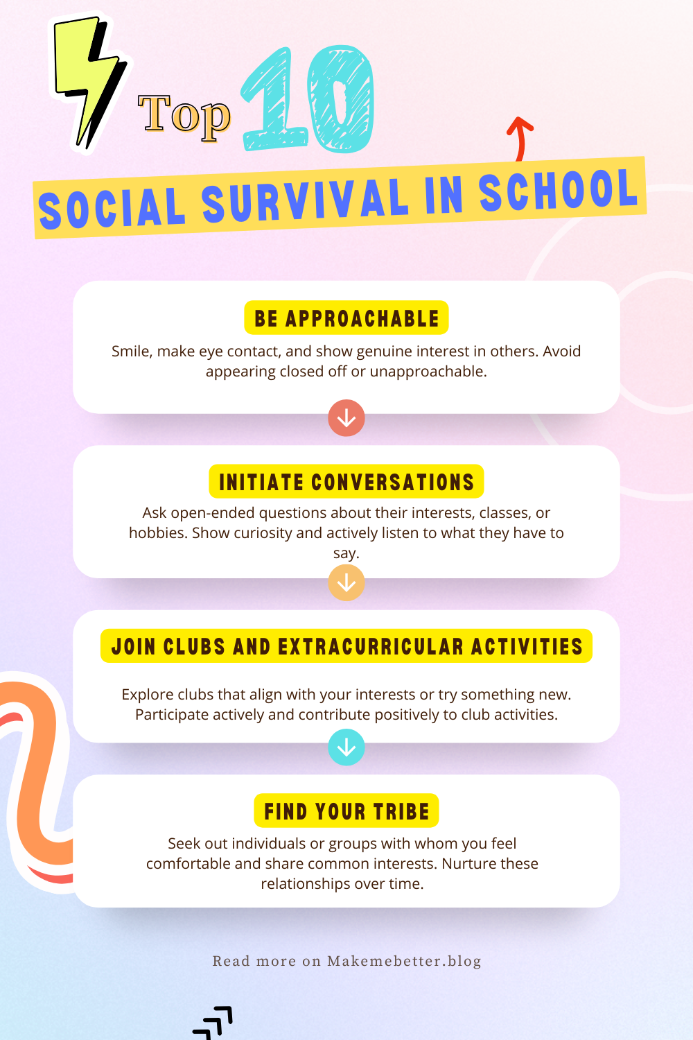 How to Survive in School Socially: Tips for Students – Make Me Better ...