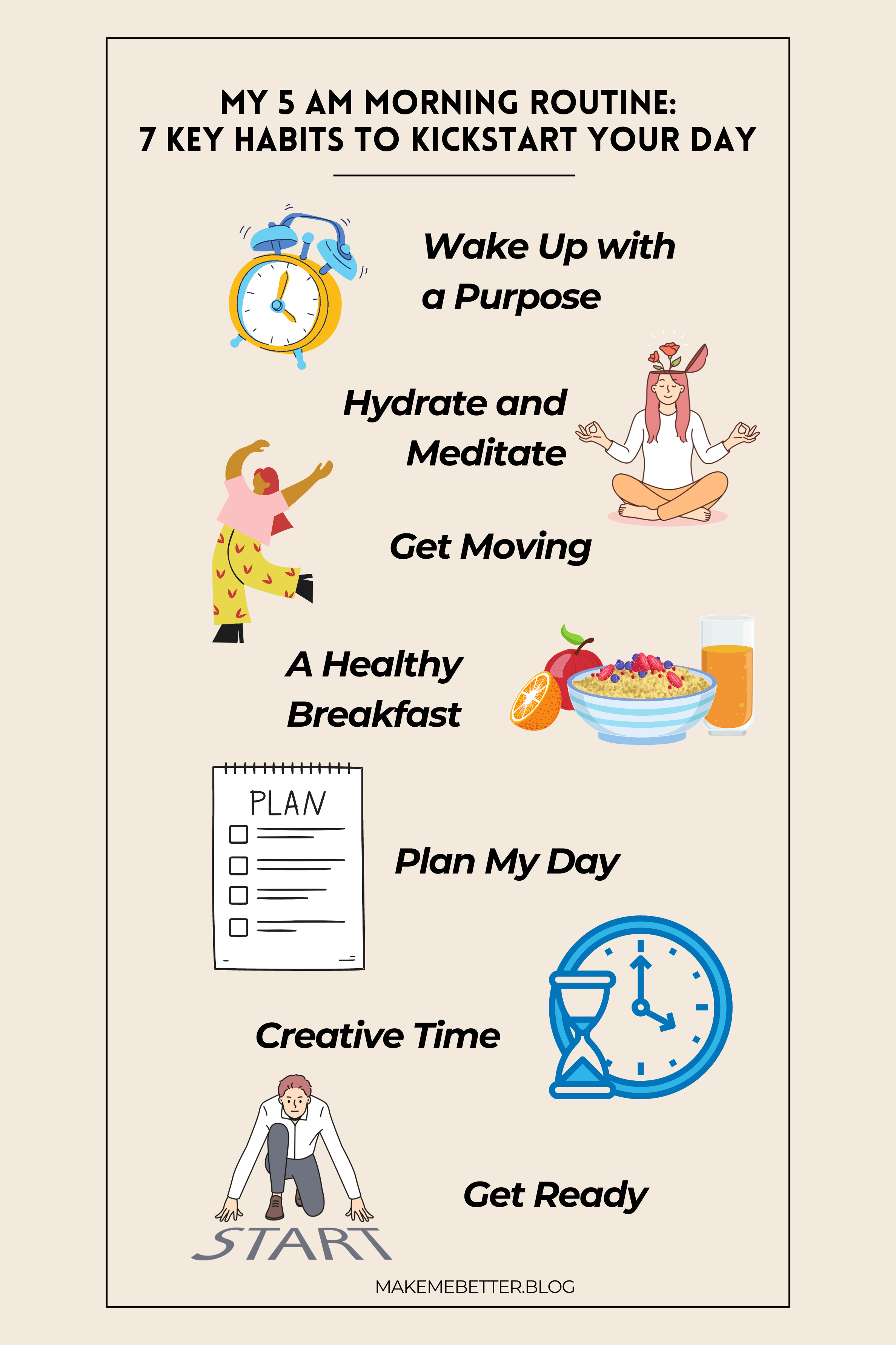 My 5 AM Morning Routine: 7 Things I Do Before 8 AM – Make Me Better Thrive